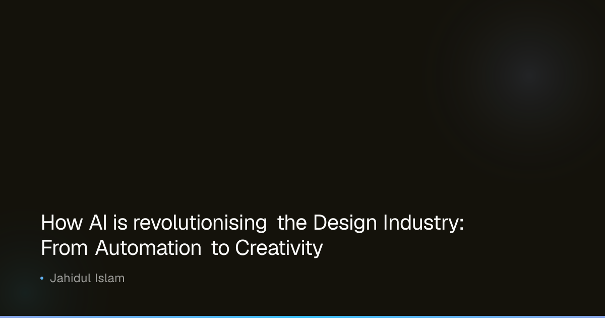 How AI is Revolutionizing the Design Industry: From Automation to ...